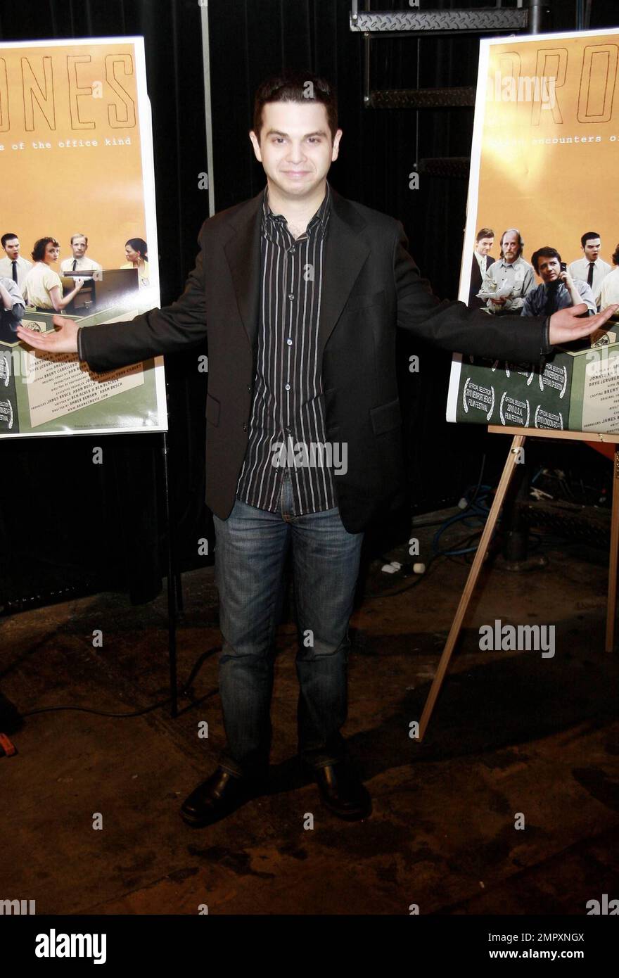 Samm Levine (Actor) at the LA premiere of DRONES at the Egyptian ...