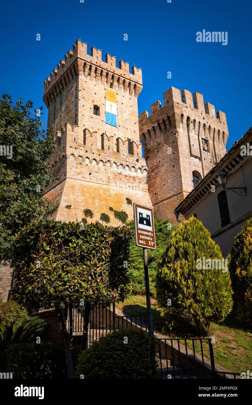 Italy Marche Offagna the fortress Stock Photo - Alamy