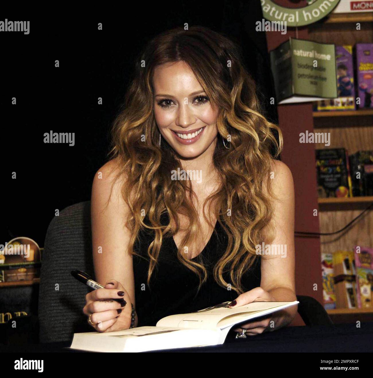 Actress Hilary Duff signed copies of her new book, ÒElixir,Ó for nearly ...