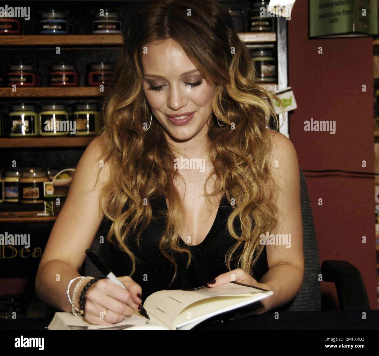 Actress Hilary Duff signed copies of her new book, ÒElixir,Ó for nearly ...