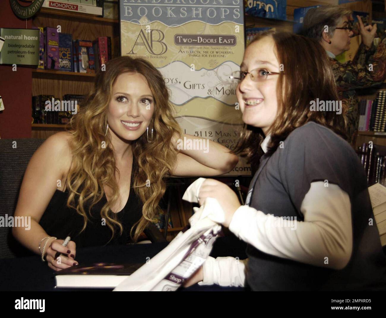 Actress Hilary Duff signed copies of her new book, ÒElixir,Ó for nearly ...