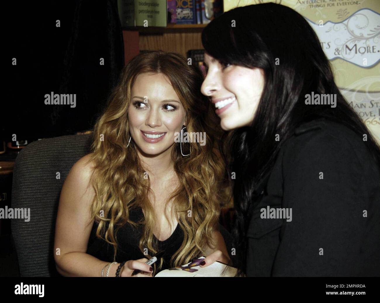 Actress Hilary Duff signed copies of her new book, ÒElixir,Ó for nearly ...