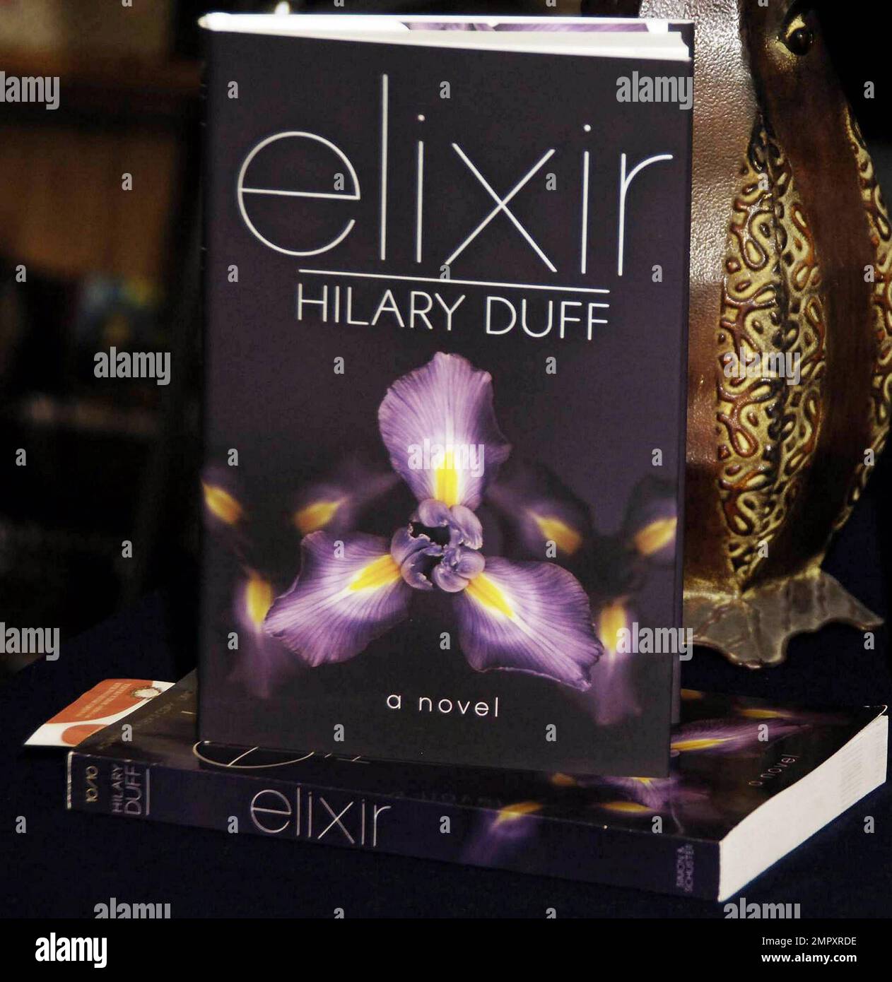 Actress Hilary Duff signed copies of her new book, ÒElixir,Ó for nearly ...