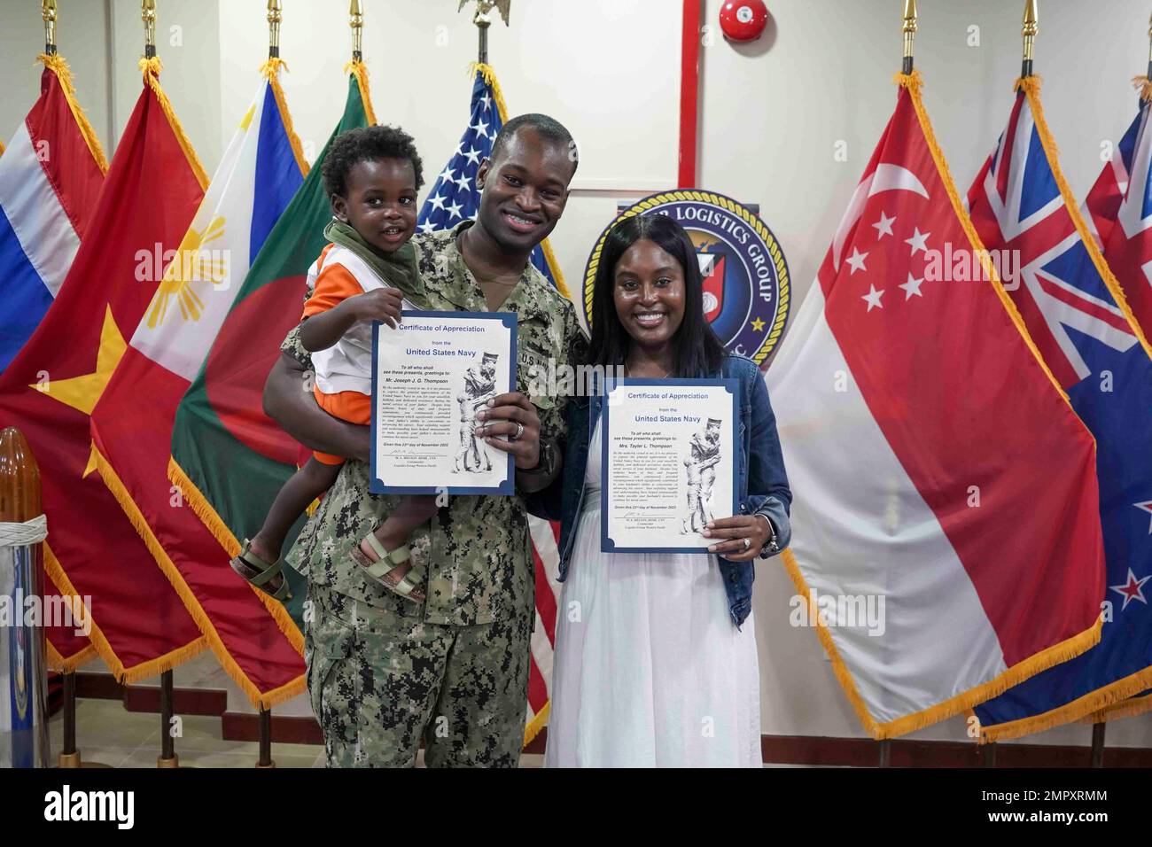 221124-N-JC800-0037 SINGAPORE (Nov. 24, 2022) - (From Left) Yeoman 1st ...