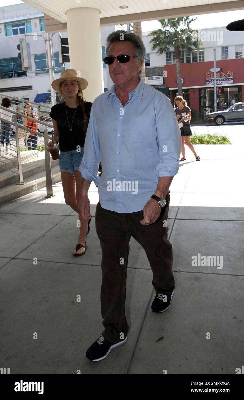 Dustin Hoffman and his daughter strolled along Beverly Blvd. in Beverly ...
