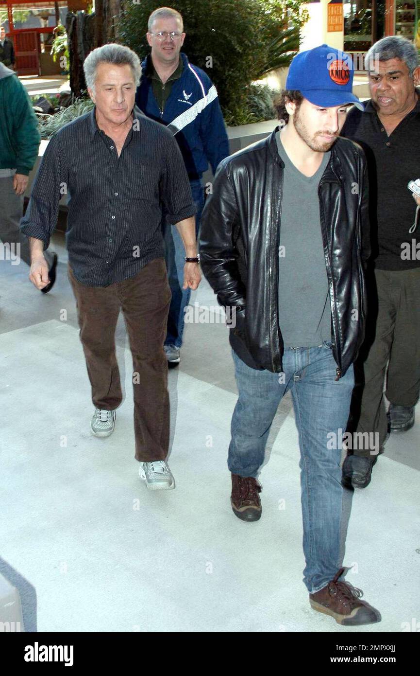 Dustin Hoffman and his son Jake enjoyed lunch at the Newsroom Cafe this ...