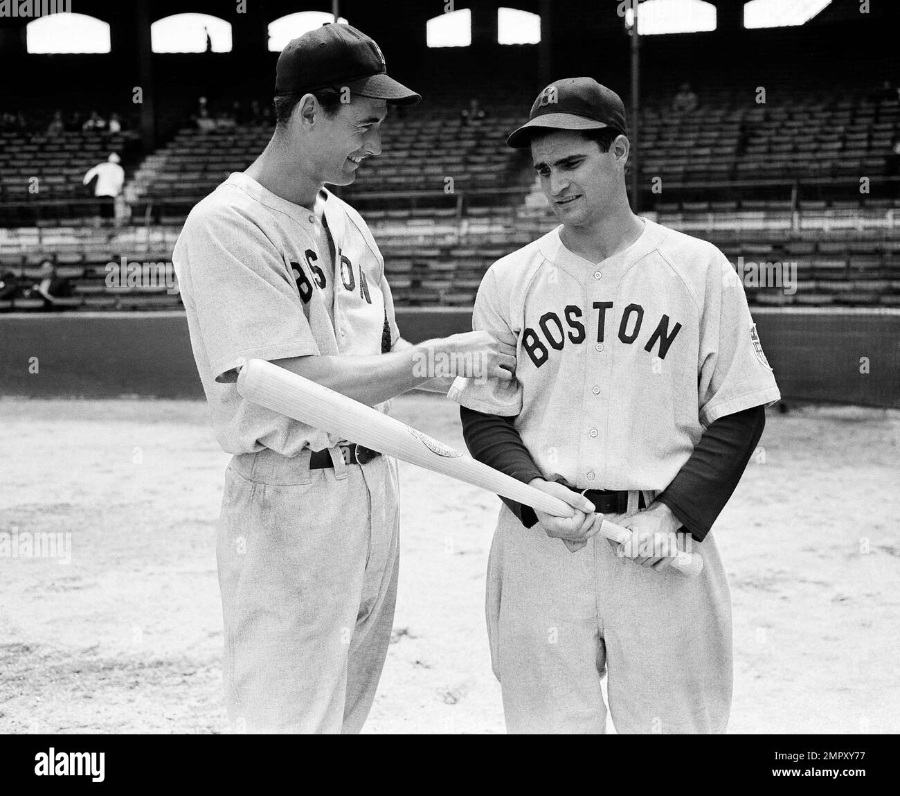 FILE - In this May 14, 1942, file photo, Boston Red Sox left fielder ...