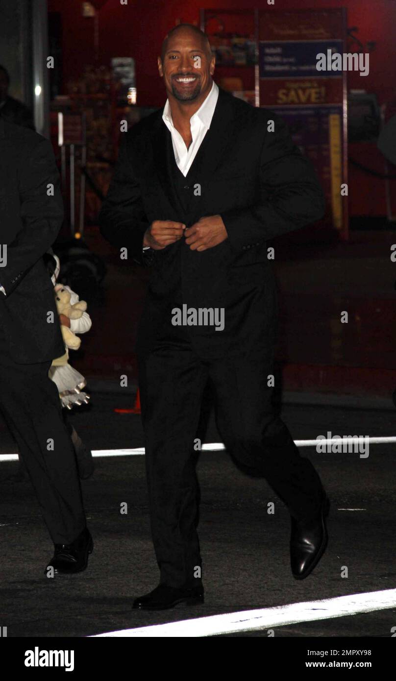 Actor Dwayne Johnson aka 'The Rock' arrives at the Los Angeles Premiere ...