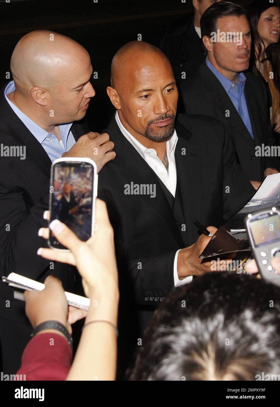 Actor Dwayne Johnson aka 'The Rock' arrives at the Los Angeles Premiere ...
