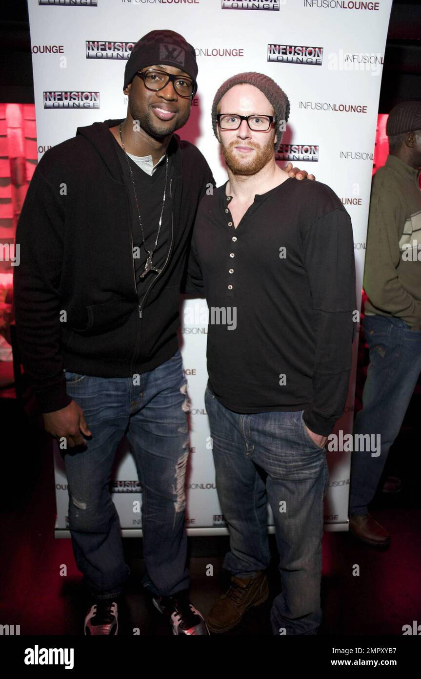 Basketball player Dwyane Wade celebrates at his 28th birthday party at ...