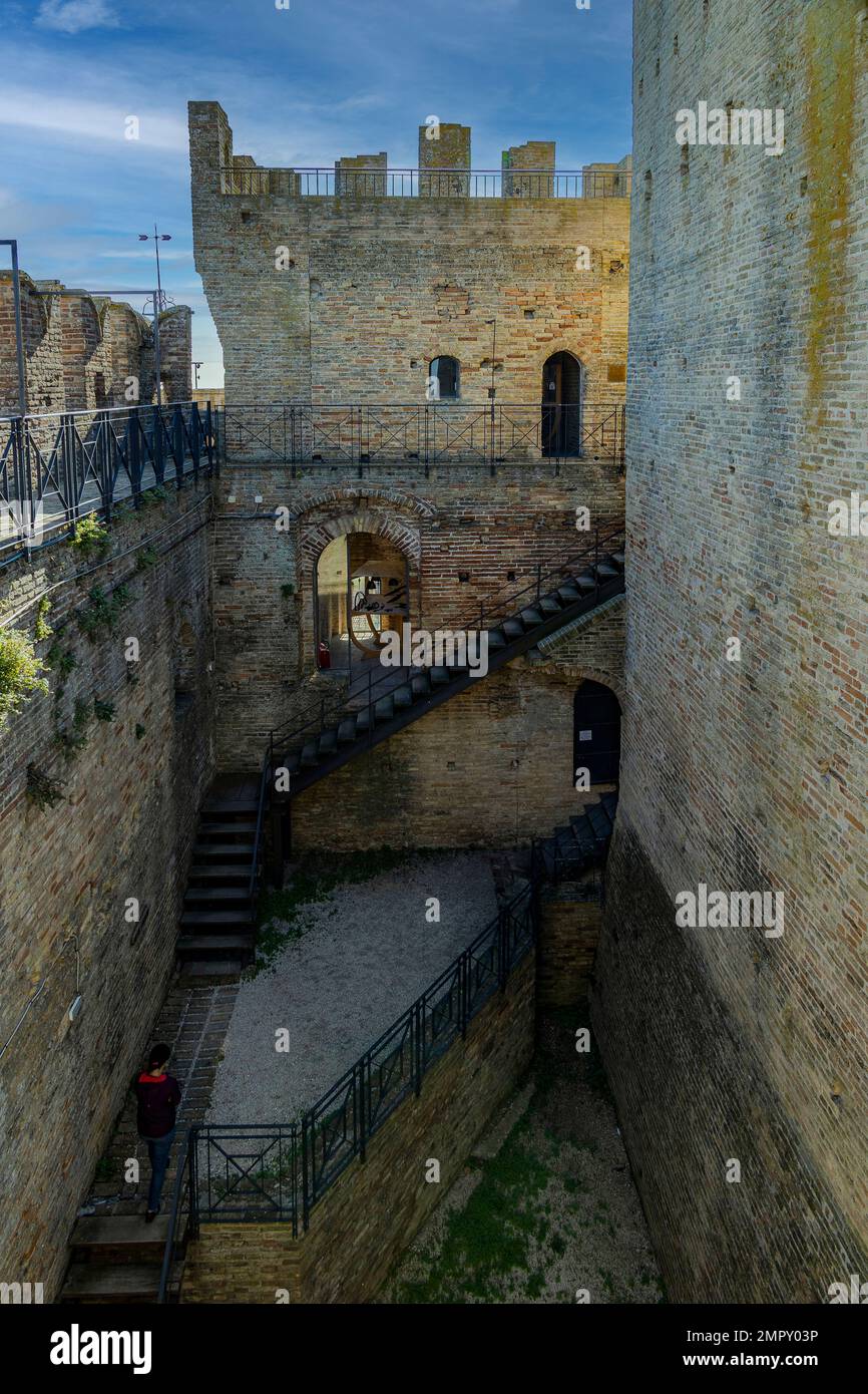 Italy Marche Offagna the fortress Stock Photo - Alamy