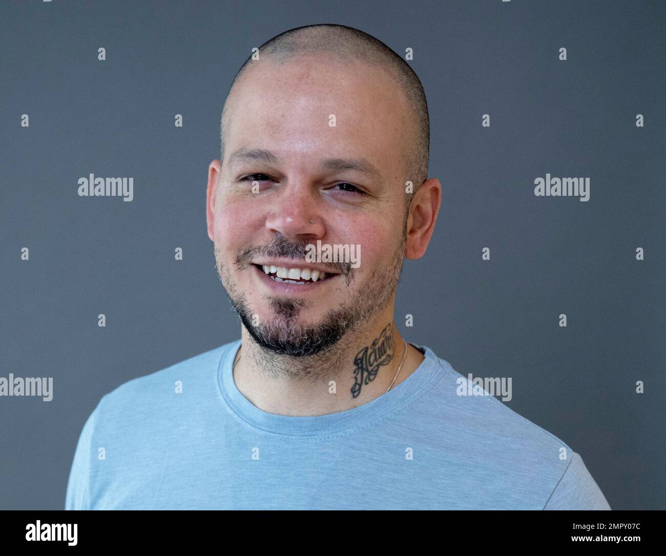 In this Nov. 9, 2017 file photo, Puerto Rican rapper Residente, founder ...