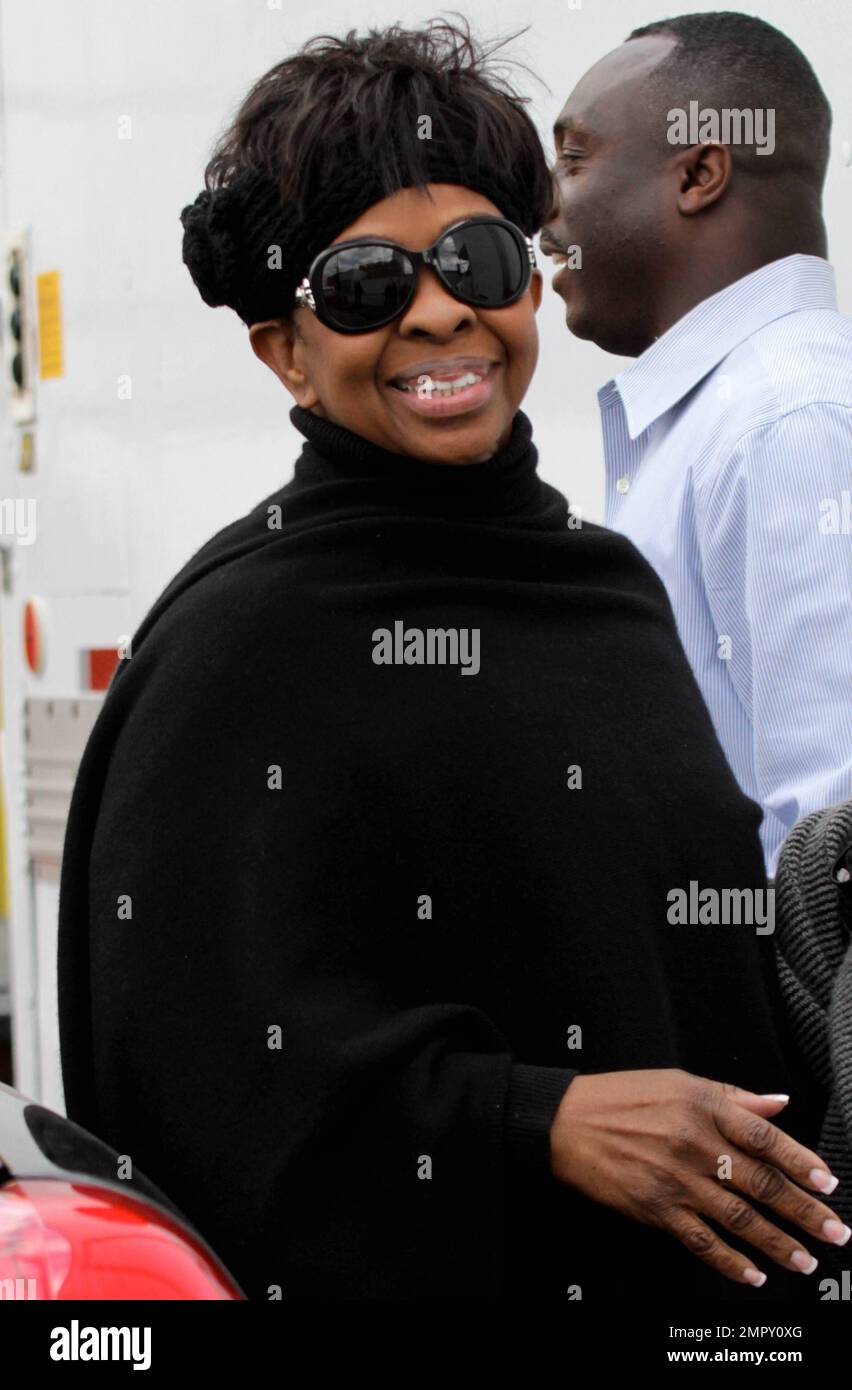 Singer Gladys Knight arrives at the rehearsal studio for "Dancing With ...
