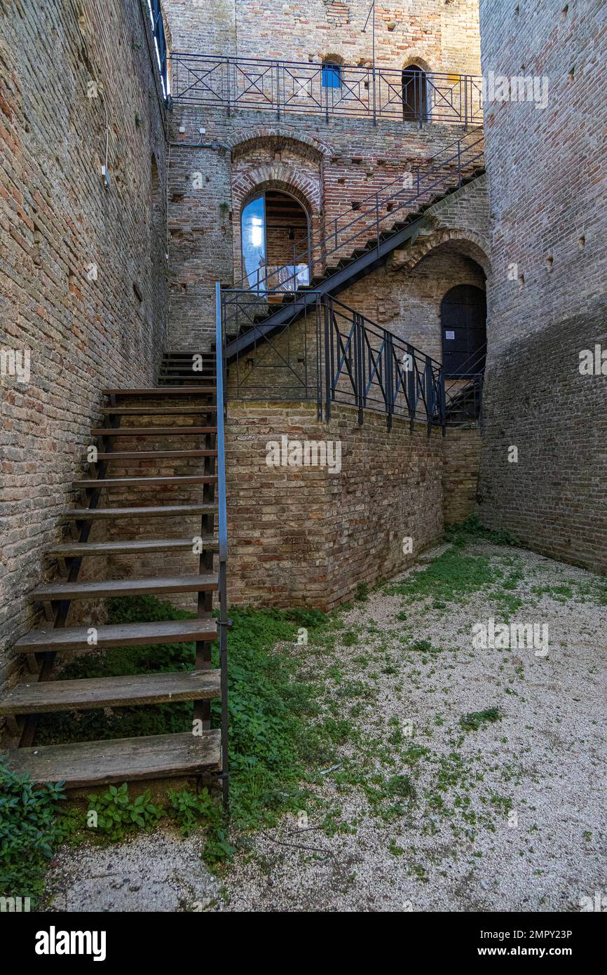 Italy Marche Offagna the fortress Stock Photo - Alamy