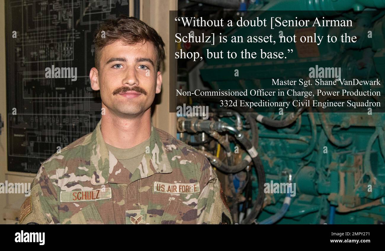 Senior Airman Jack Schultz, 332d Expeditionary Civil Engineer Squadron ...