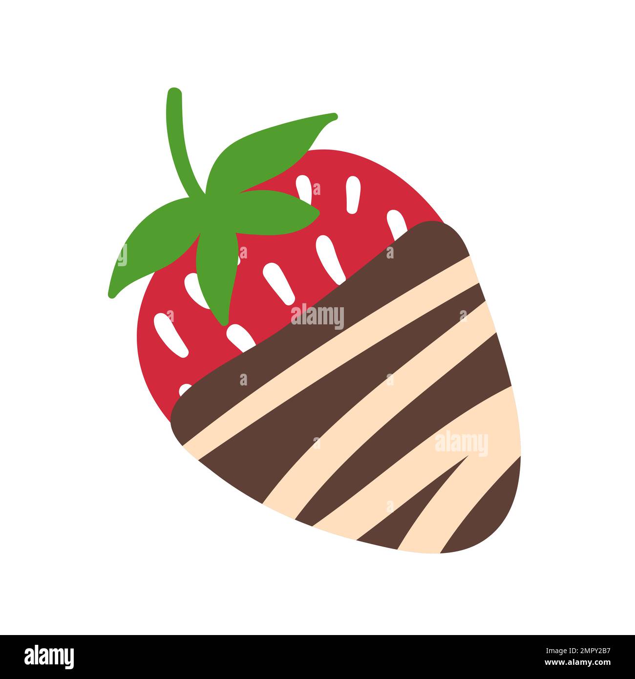 Delicious ripe strawberry chocolate Stock Vector Images - Alamy