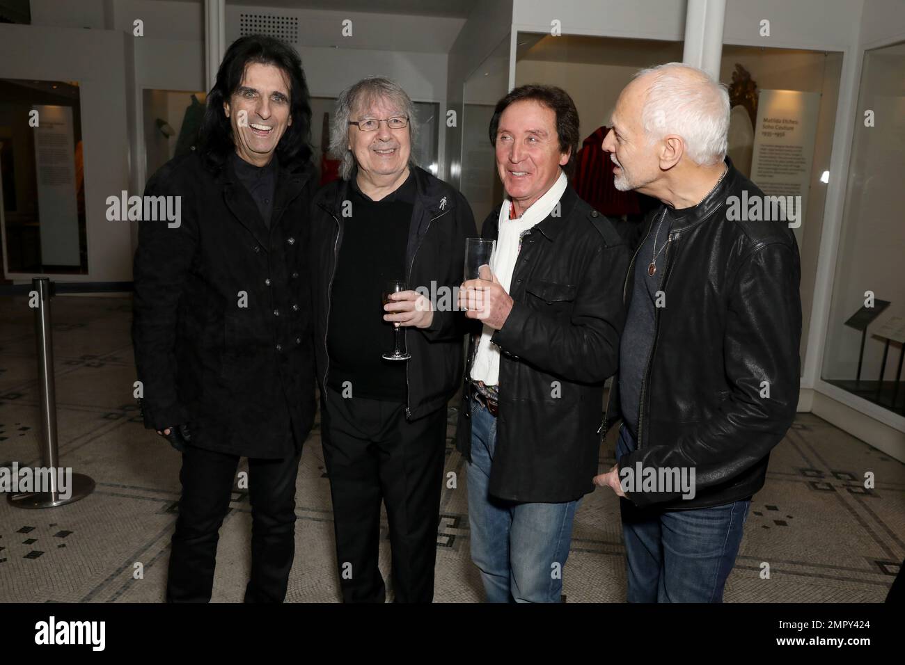 Musicians from left, Alice Cooper, Bill Wyman, Kenny Jones and Peter ...