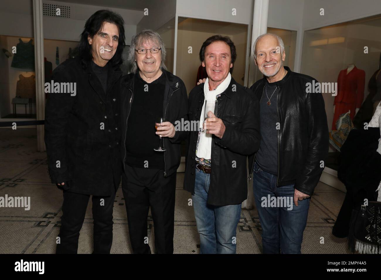 Musicians from left, Alice Cooper, Bill Wyman, Kenny Jones and Peter ...
