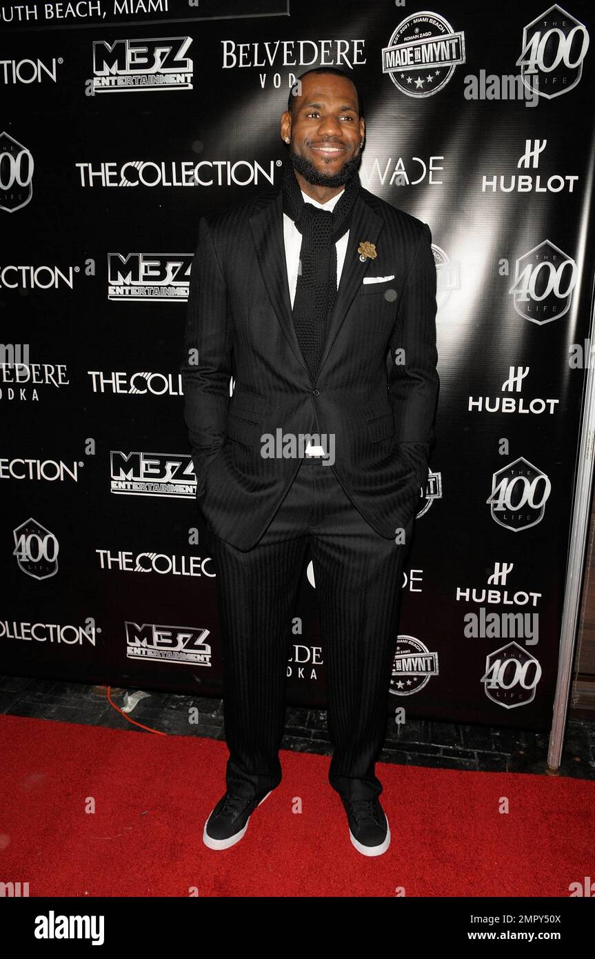 LeBron James at Dwyane Wade's 30th Birthday Celebration at the Setai ...