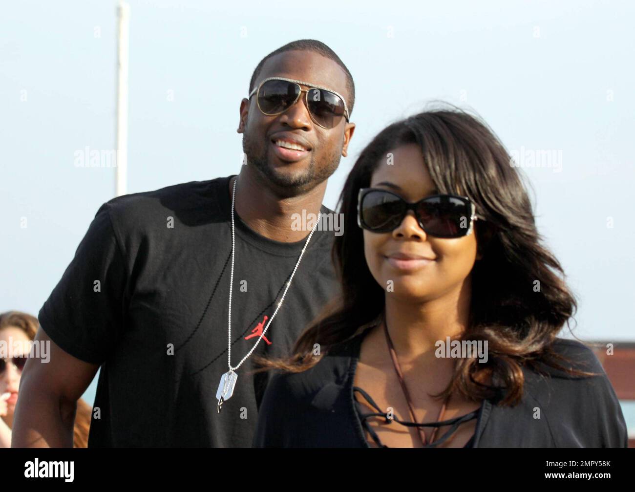 Dwyane Wade And Gabrielle Union On The Beach