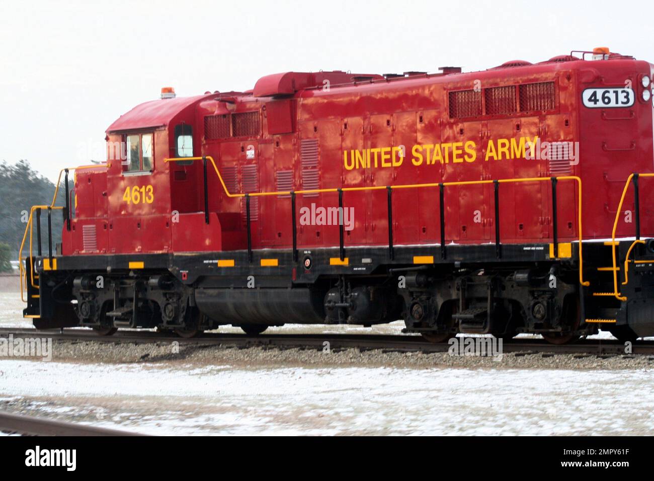 A U.S. Army locomotive used as part of rail operations is shown Nov. 23 ...