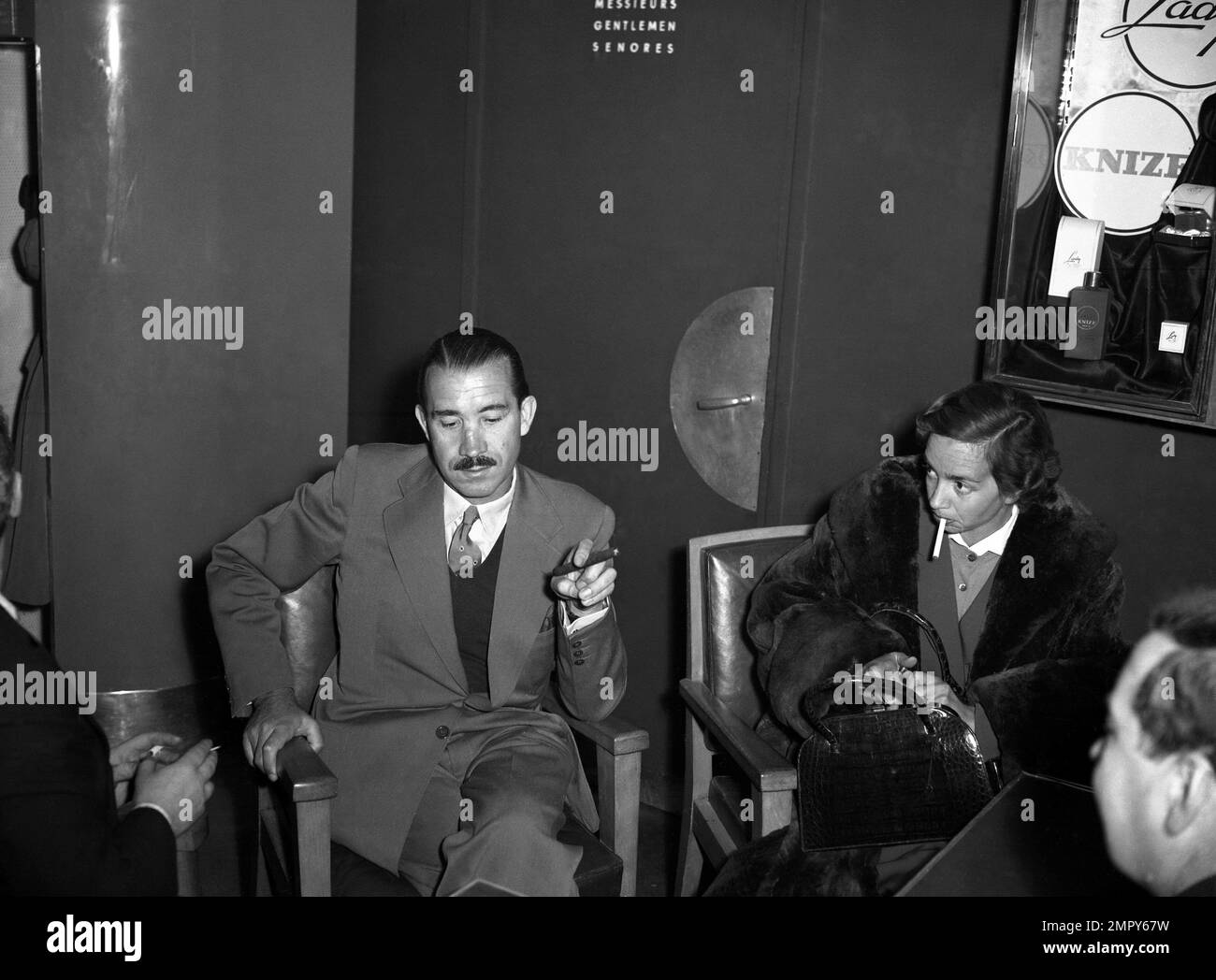 General Adolf Galland and his wife Orly on January 9, 1955. (AP Photo ...