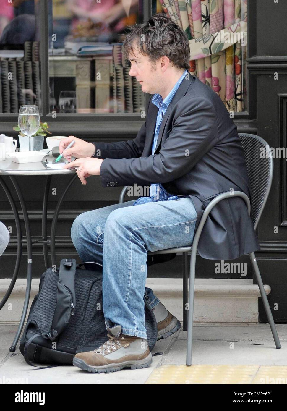 EXCLUSIVE!! Irish writer, comedian and actor Dylan Moran gets cheeky by drawing a quick portrait ...