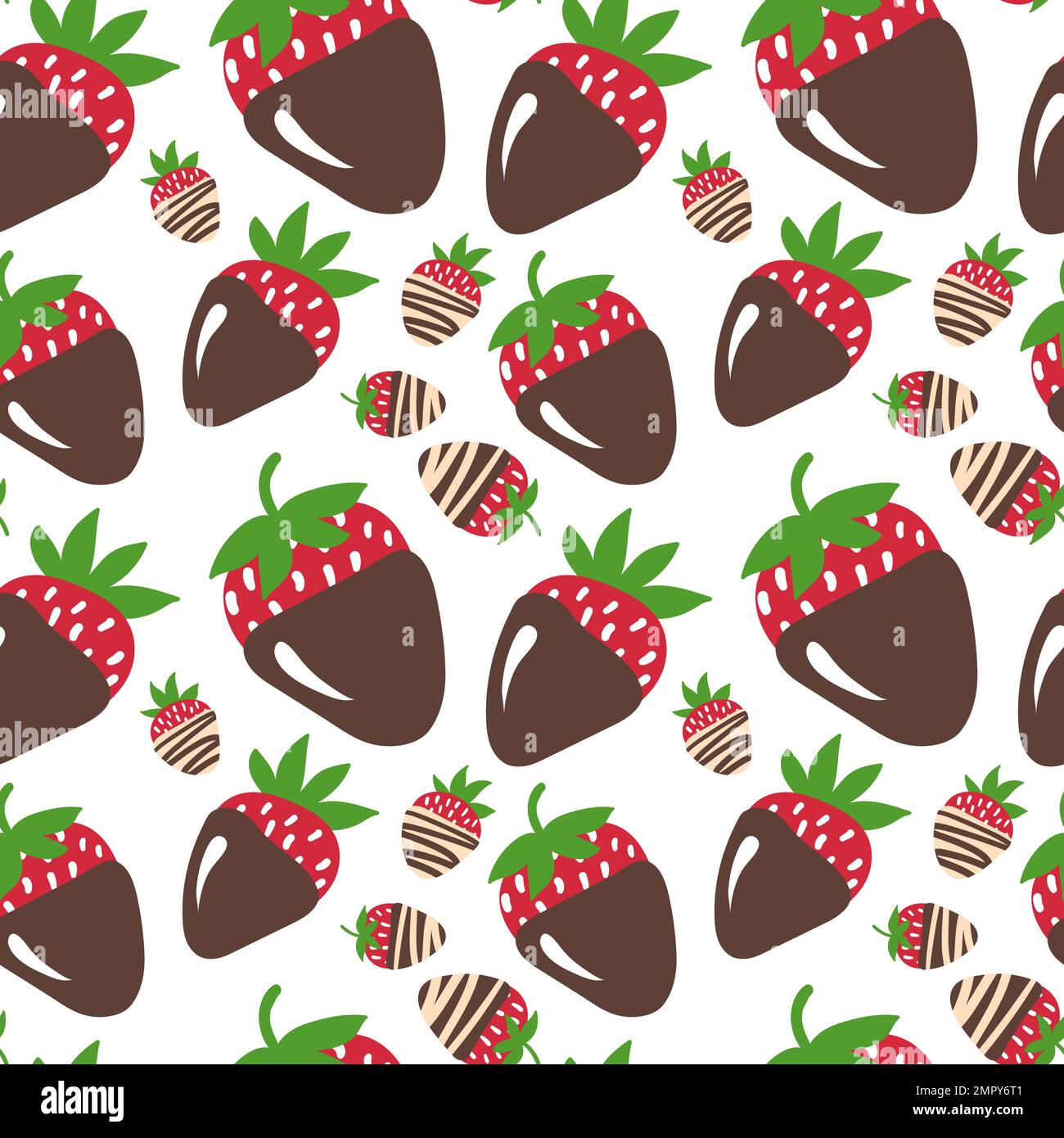 Vector strawberry in brown chocolate Stock Vector Image & Art - Alamy