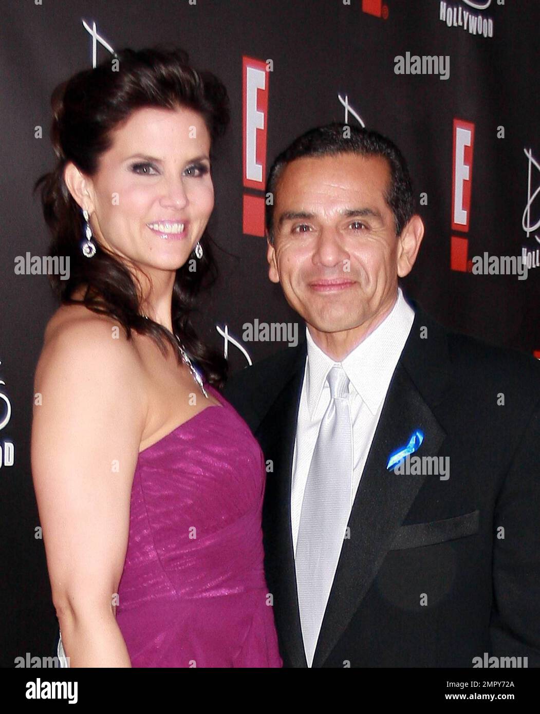 Mayor Antonio Villaraigosa and Lu Parker at the E! Oscar Viewing and ...
