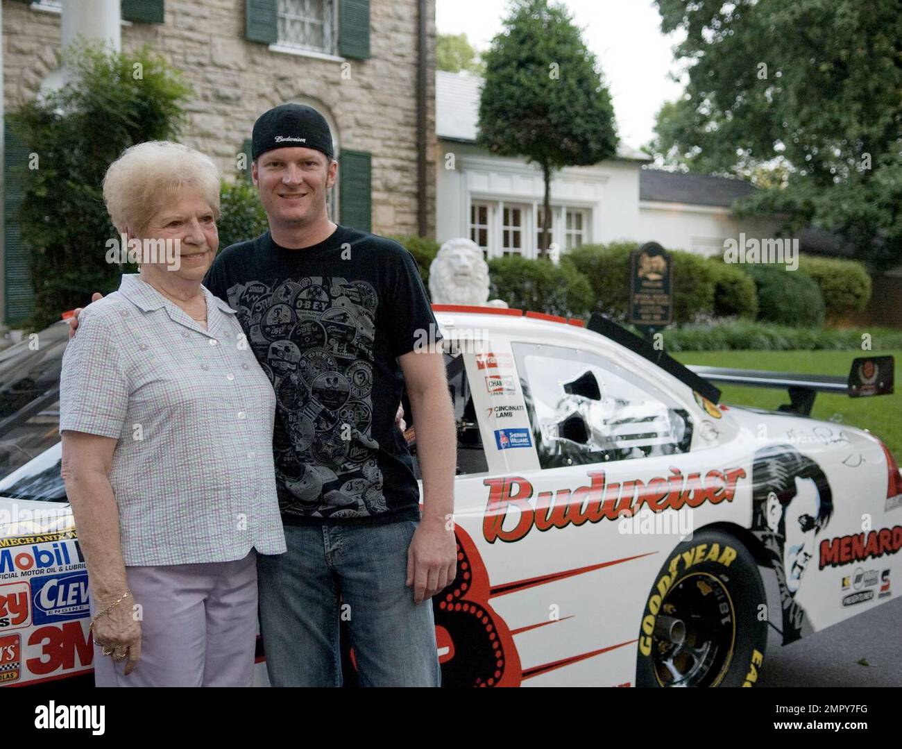Dale Earnhardt Jr., along with his mother and grandmother, open the ...