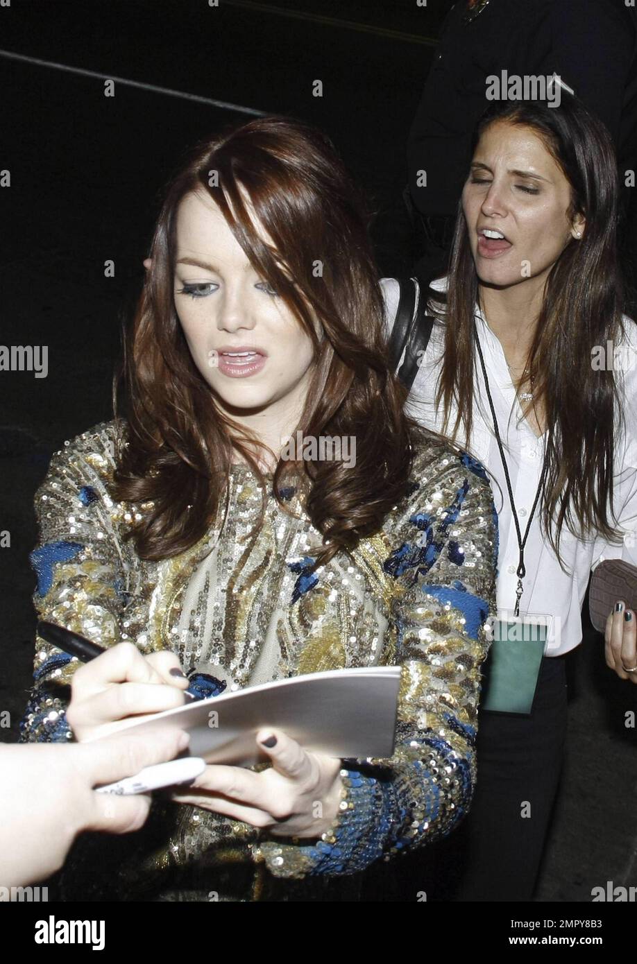 Emma Stone at the premiere of "Easy A" at Grauman's Chinese Theatre in ...
