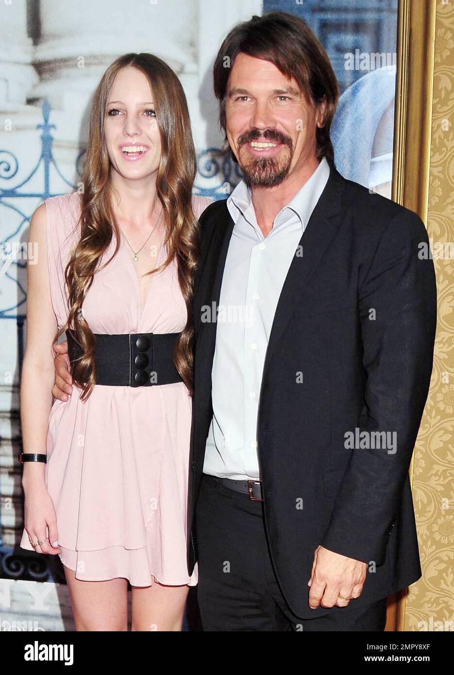 Josh Brolin and step-daughter Eleanor Lambert arrive at the premiere of ...