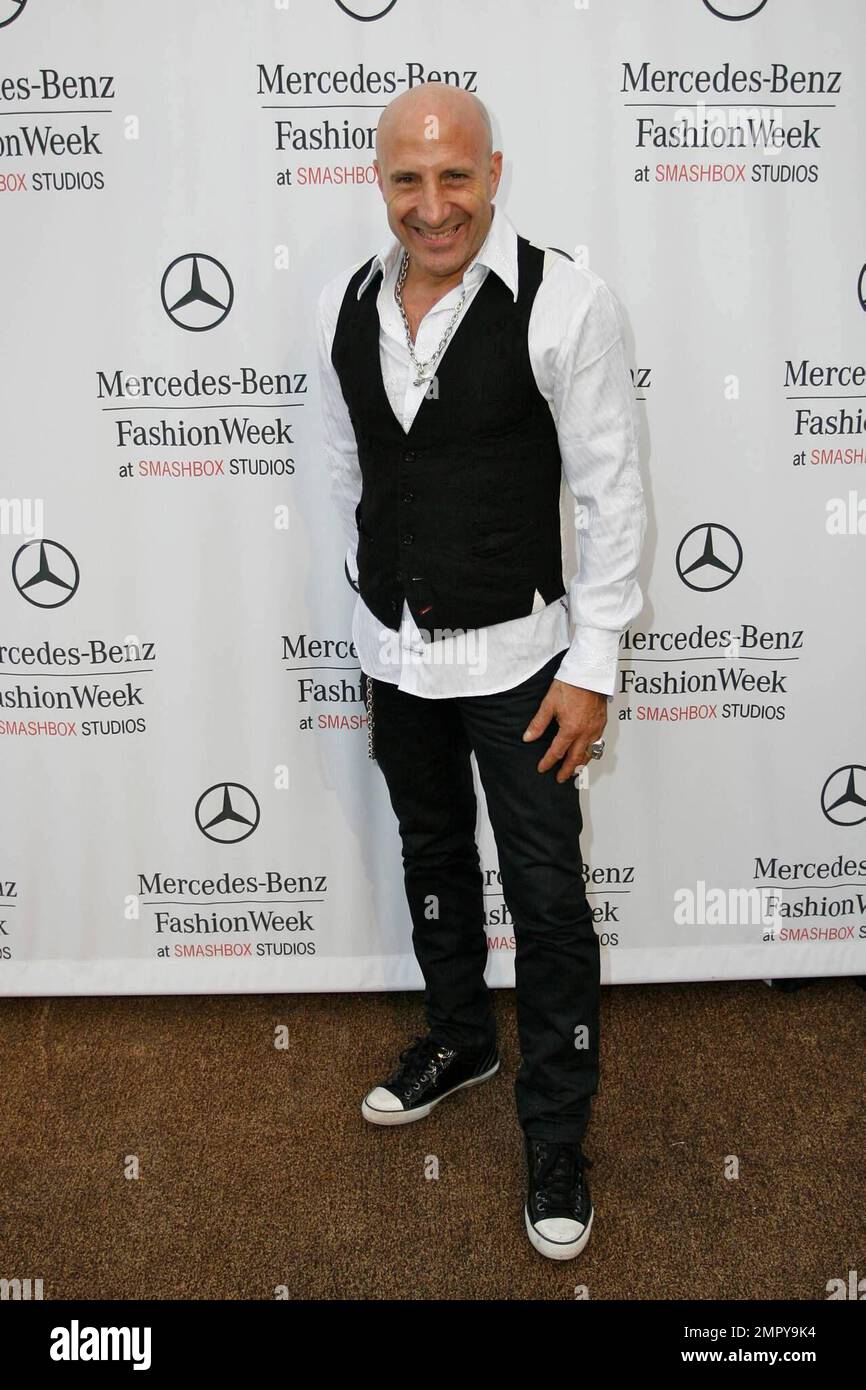 Drummer Kenny Aronoff attends the Eco Ganik show at the Mercedes Benz ...