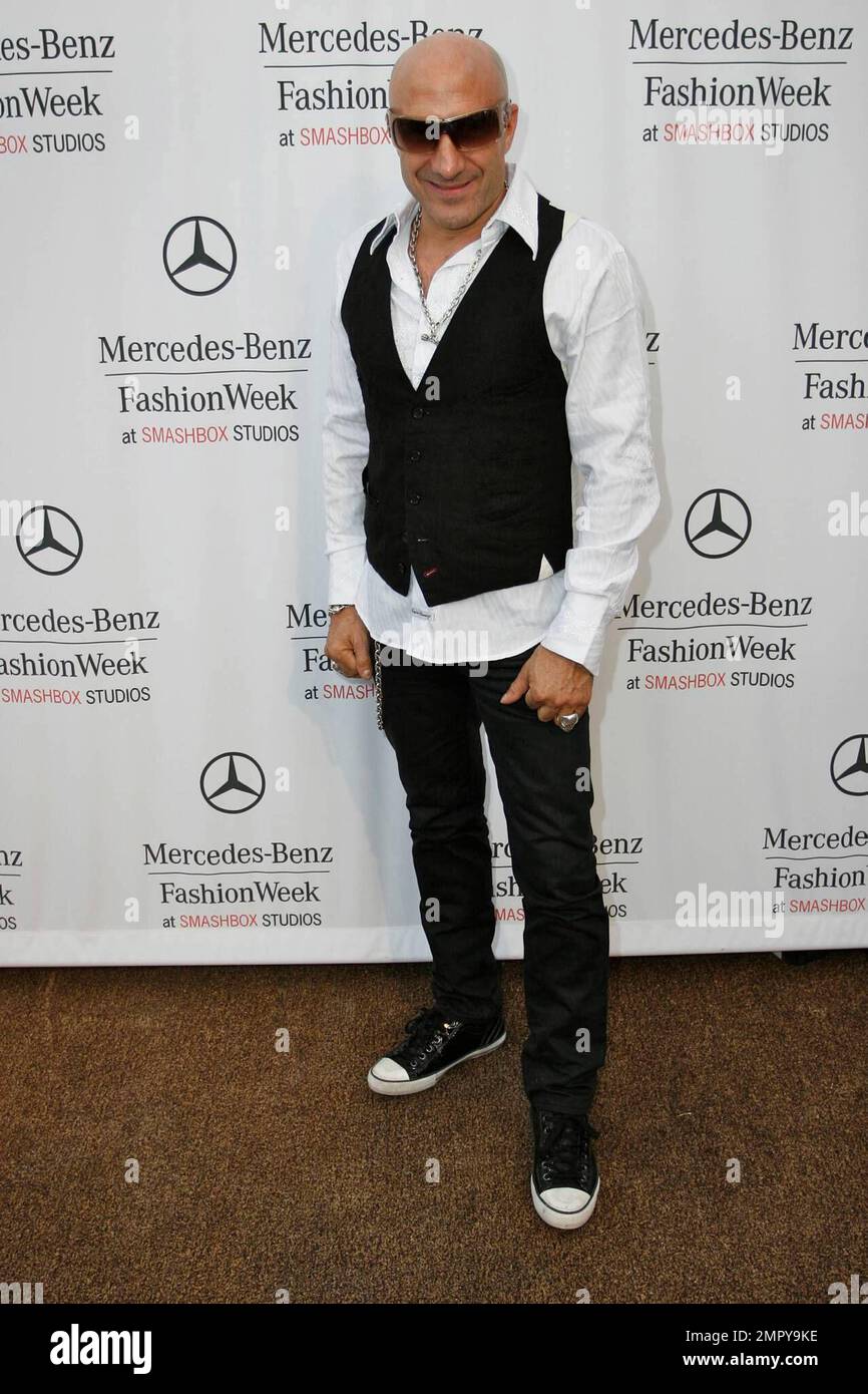 Drummer Kenny Aronoff attends the Eco Ganik show at the Mercedes Benz ...