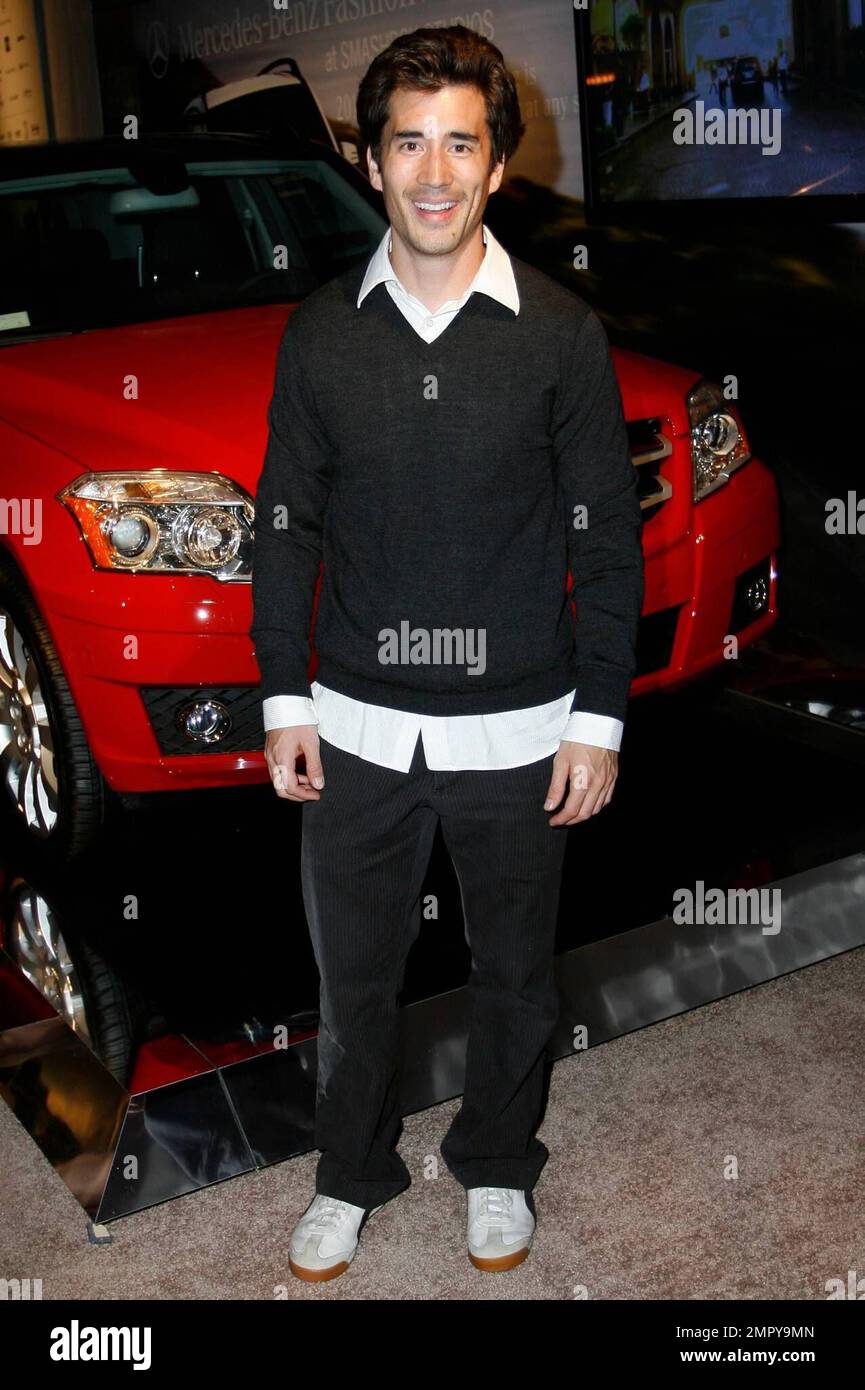 Andrew Roach attends the Eco Ganik show at the Mercedes Benz Fashion Week in Los Angeles, CA. 10 ...