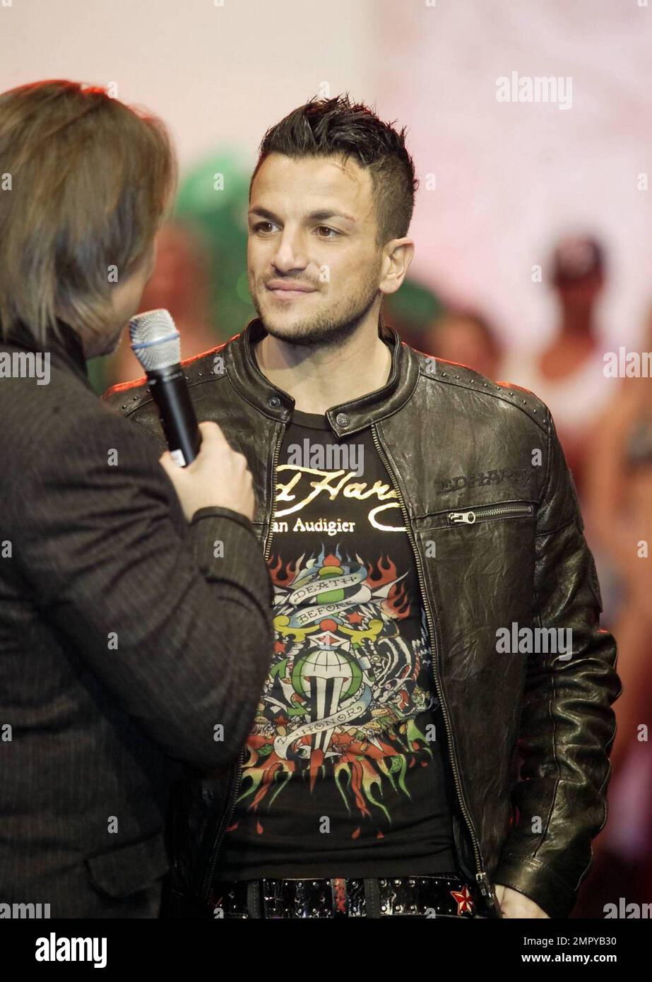 Peter Andre attends the colorful fashion show that kicked off the ...