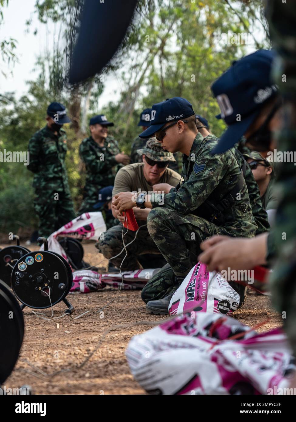 Sgt. Natasin Ruengpotjanapakon, a student with the Thailand Mine Action ...