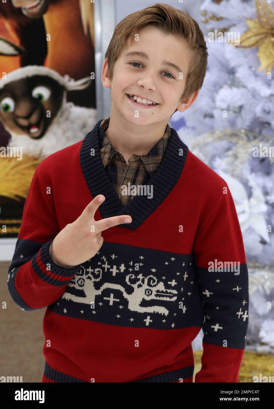 Parker Bates arrives at the LA Premiere of "The Star" at The Regency ...