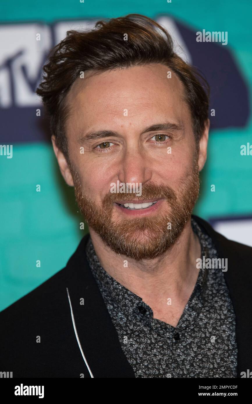 French DJ David Guetta poses for photographers upon arrival at the MTV ...