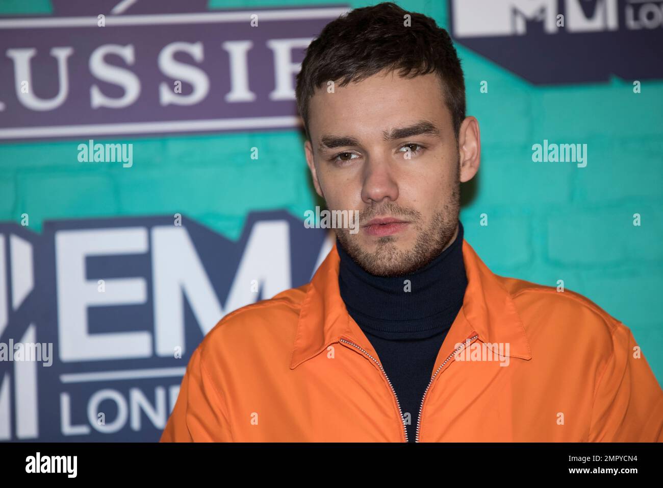 Singer Liam Payne poses for photographers upon arrival at the MTV ...