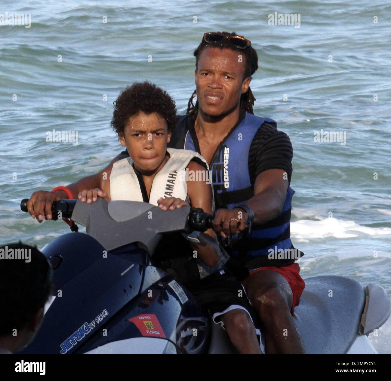 Ex Dutch soccer player Edgar Davids spends a day on the beach after ...