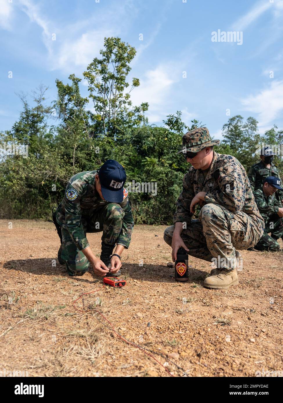 Sgt. Adisak Supaphan, an Explosive Ordnance Disposal (EOD) student with ...