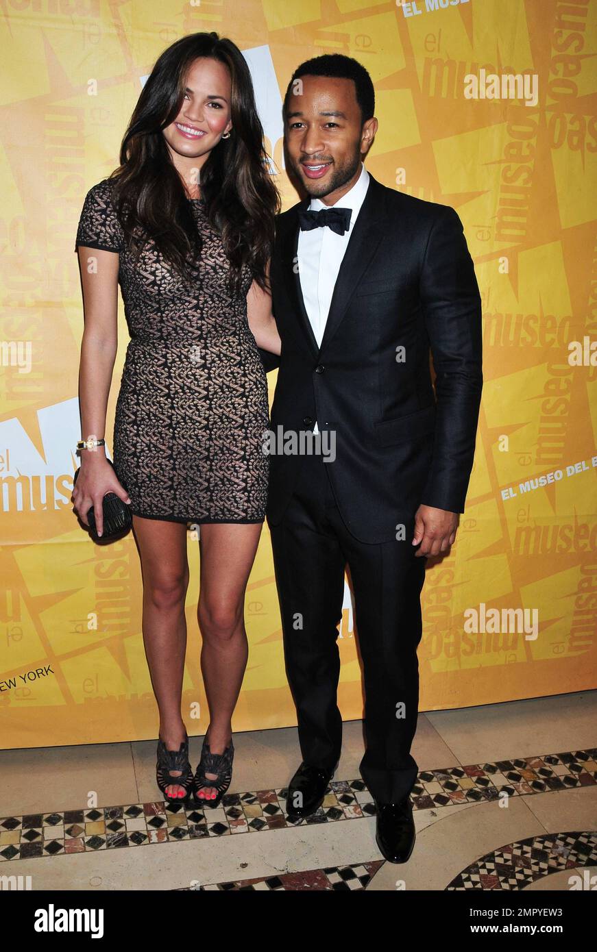 Chrissie Teigan and John Legend attend the El Museo 2011 Gala at ...