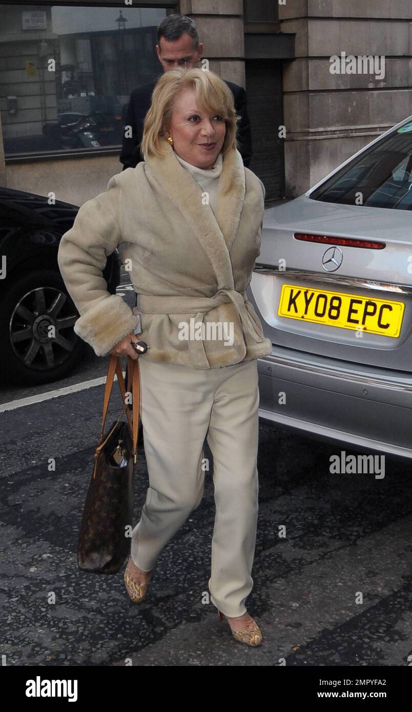 Singer and radio presenter Elaine Paige arrives at BBC Radio 2 to ...