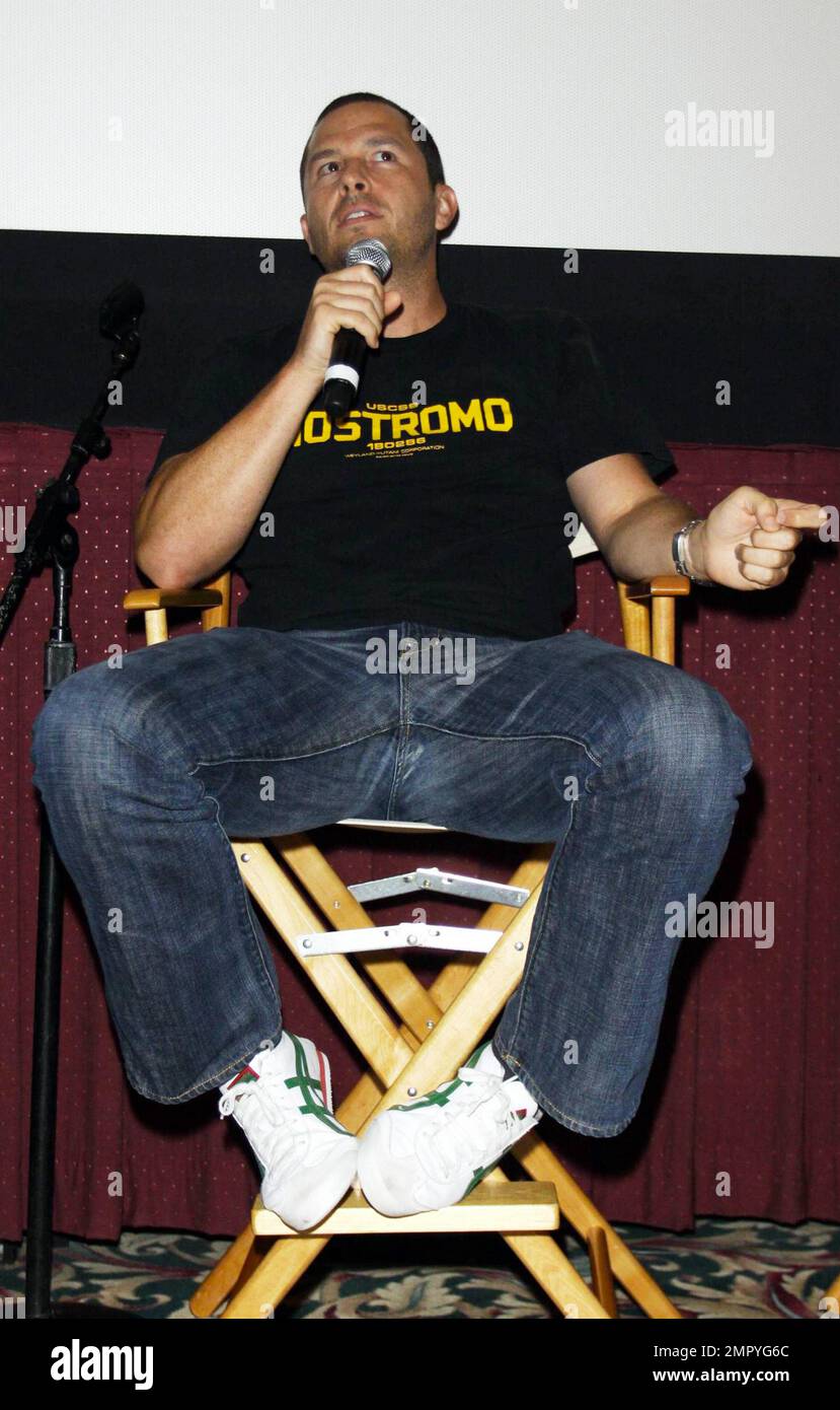Producer Eric Newman speaks to the audience before a screening of "The ...