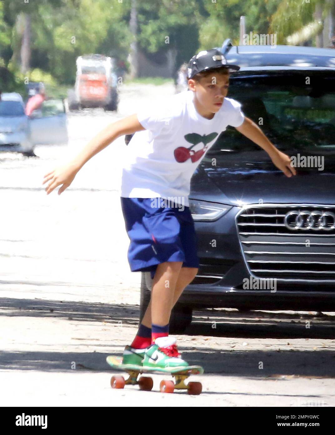 EXCLUSIVE!! Elias Becker, son of tennis legend Boris Becker, shows off ...