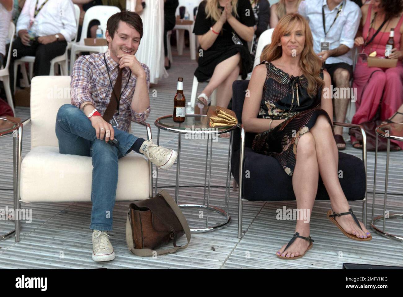 Stars Elijah Wood and Toni Collette attend Tropfest short Film Festival ...