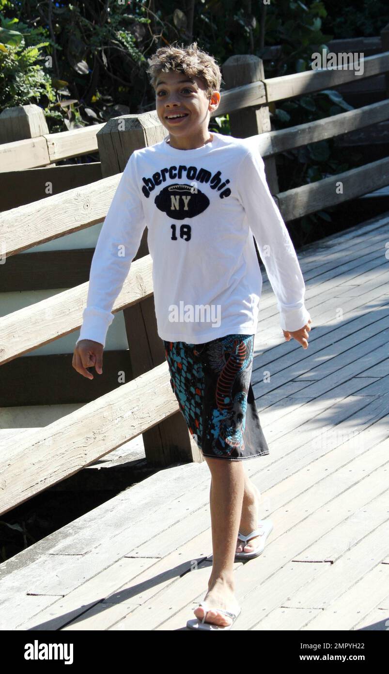 Elias Becker, son of tennis legend Boris Becker, shows off his fancy ...