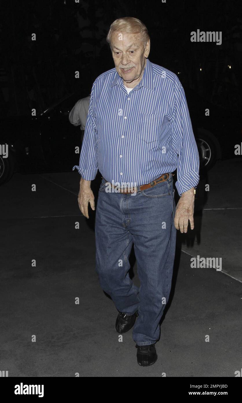 Los Angeles Lakers owner Jerry Buss outside Katy Perry's Concert held ...