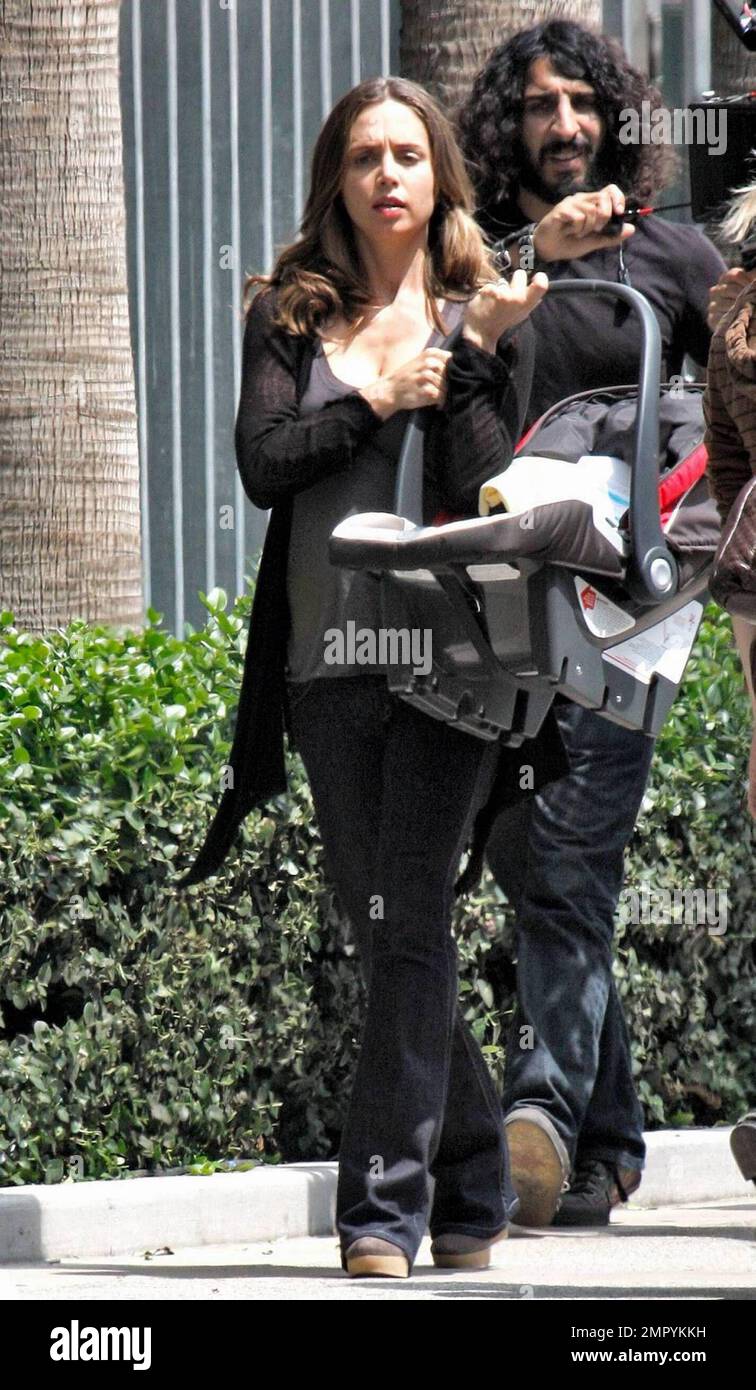 EXCLUSIVE!! Actress Eliza Dushku films a scene for the television ...